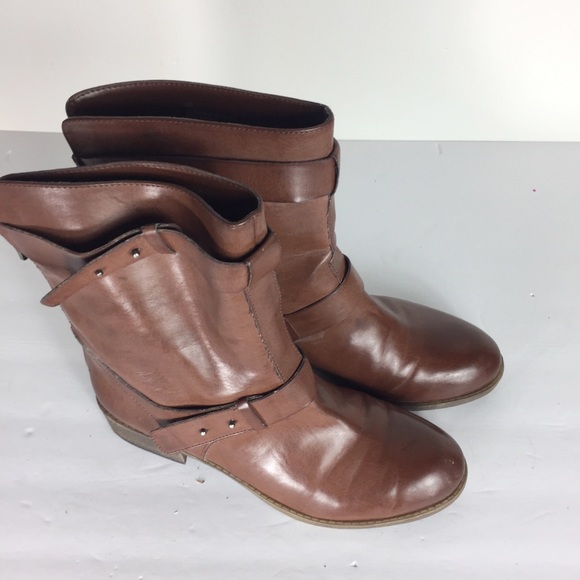 LOFT | Shoes | Loft Brown 8m Romantic Western Ankle Boots | Poshmark
